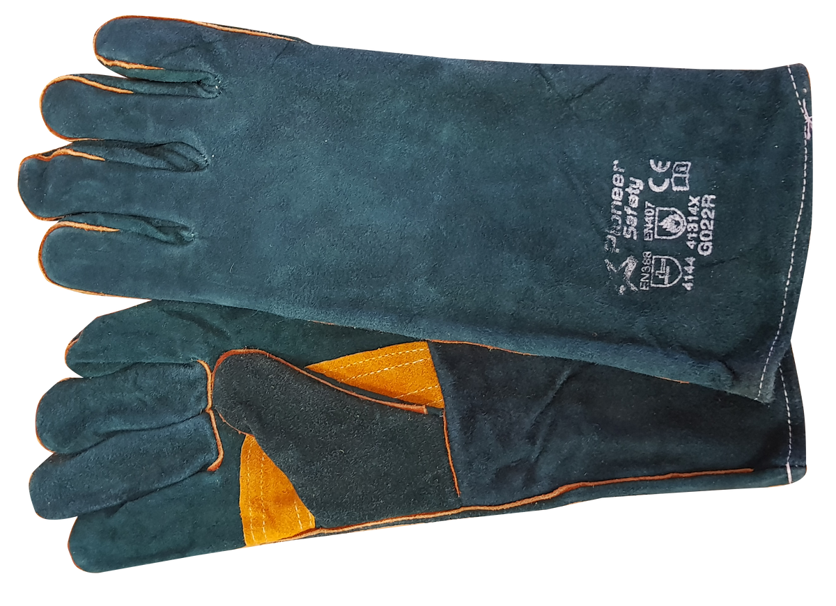 PIONEER Leather Green Reinforced Palm — WorkX